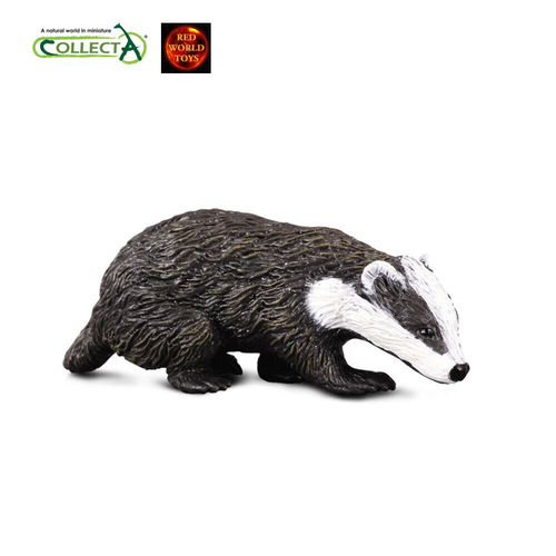 Eurasian British Badger Woodland Wildlife Toy Model Figure by CollectA ...