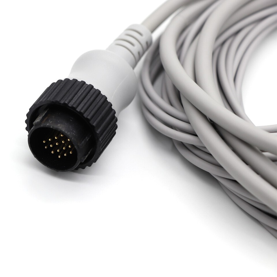 10 Leads Banana4.0 Sizes ECG EKG Cable ECG leadwire For Kenz 103, 106 ...