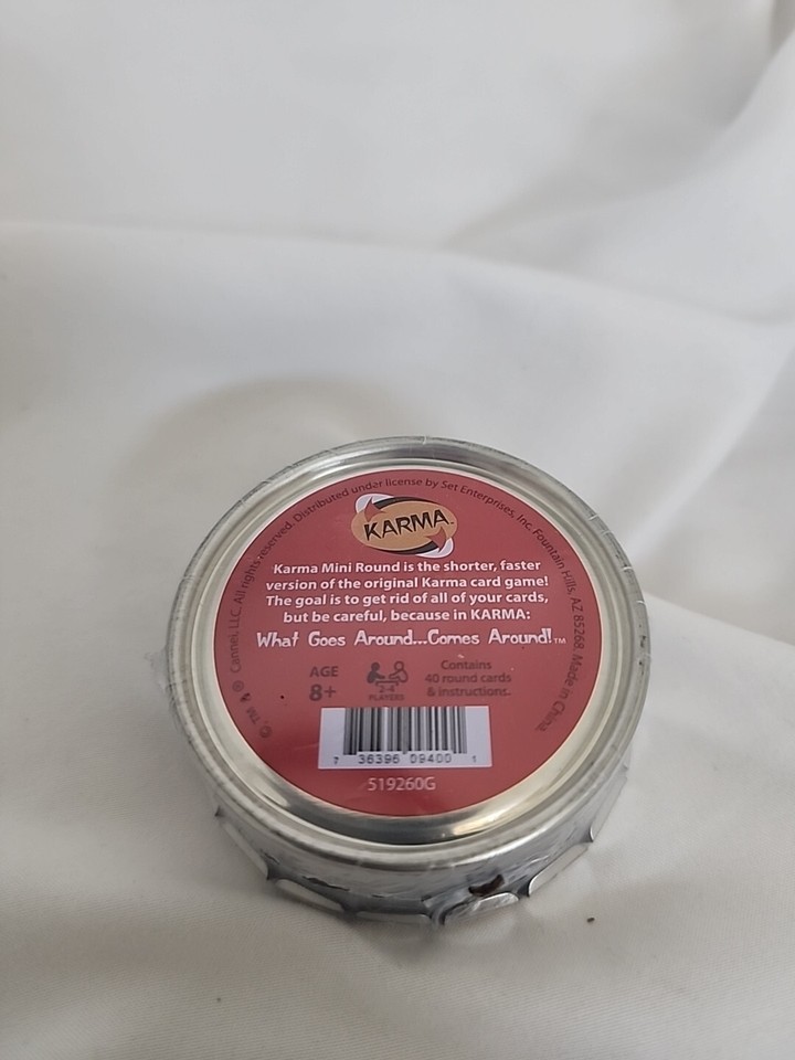 Karma Card Game -Mini Round Tin Sealed, a perfect addition to your card ...