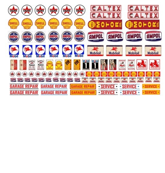 HO Scale Buildings - 3016-3 - Retro Petrol Station with Australian ...