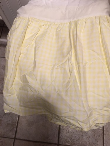 Twin Dust Ruffle Pale Yellow Plaid | eBay