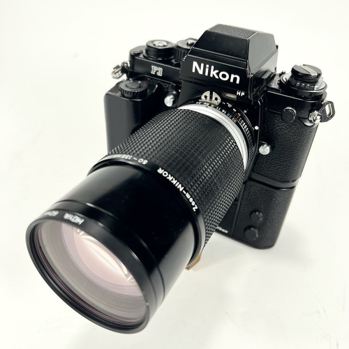 Nikon F3 HP SLR 35mm Film Camera MF-14 w/ Zoom NIKKOR 50~135 and MD4 ...