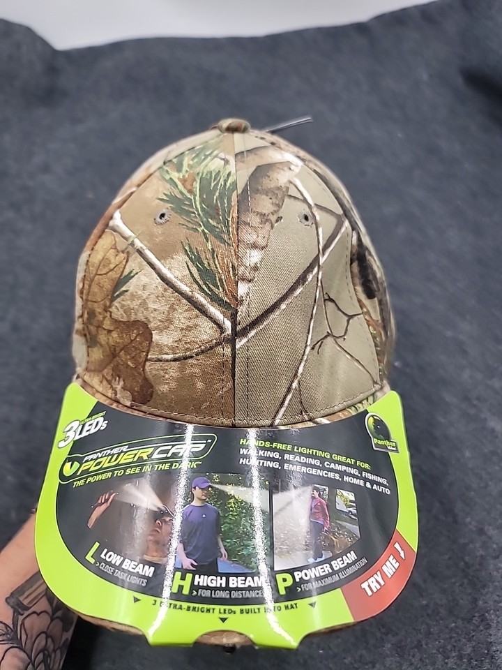 Panther Vision Powercap Realtree Camouflage Hat Cap 3 LED Light Modes ...