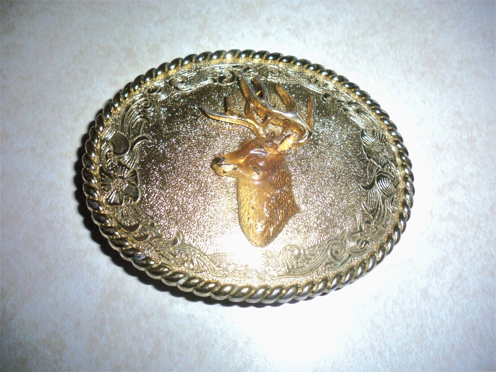 Deer/Buck Belt Buckle by Raintree (1978) - Vintage Co… - Gem