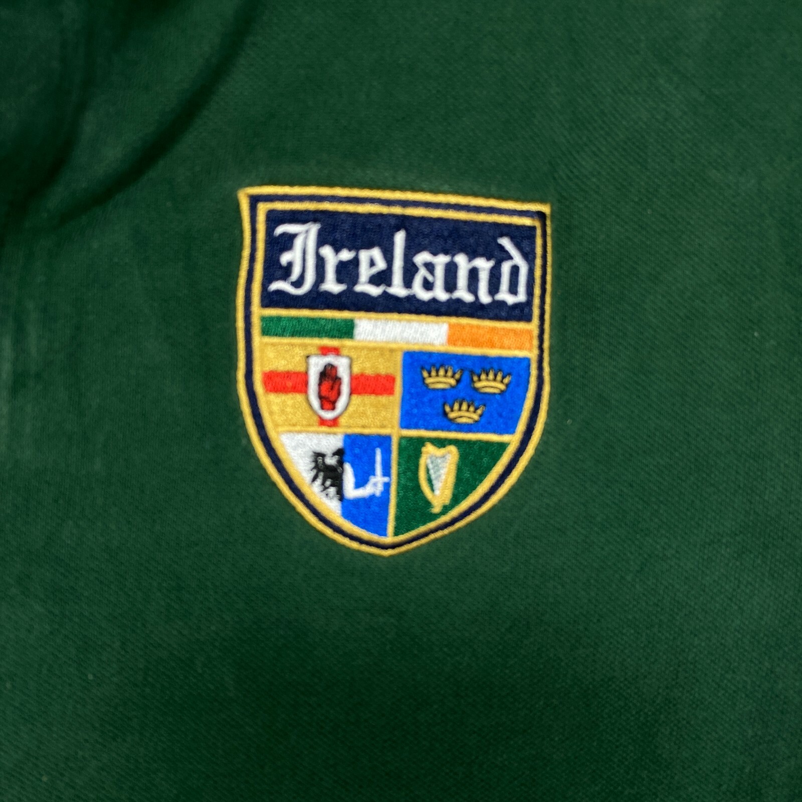 Retro Irish Heritage Collection Rugby Polo Shirt Mens… - Gem