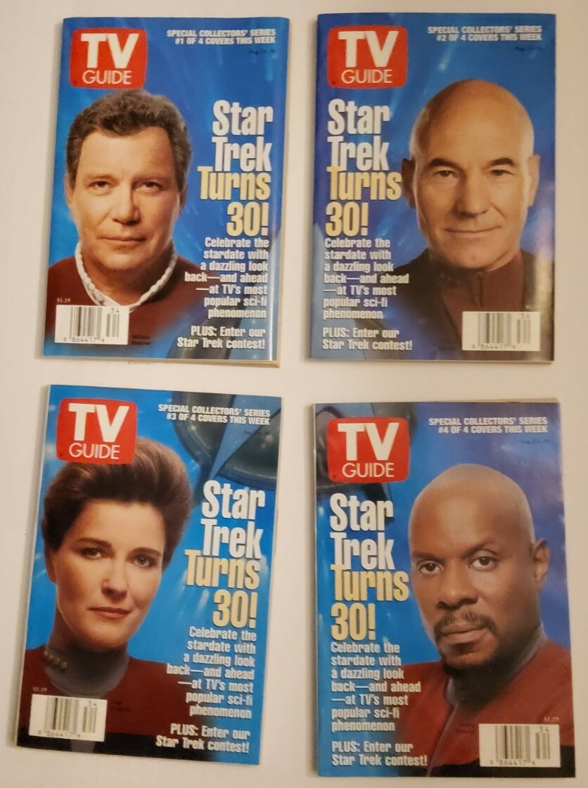 TV Guide Star Trek Turns 30 Special Collector's Series Four Magazines ...