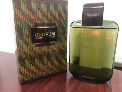 **VINTAGE ** QUORUM by ANTONIO PUIG 3.4 FL oz / 100 ML After Shave Splash In Box | eBay