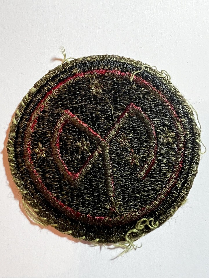 Vintage WW2 27th Division OD Border Green Back Shoulder Patch | eBay