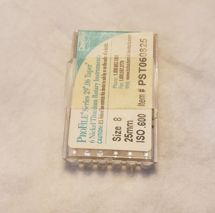 Dentsply Profile Endo Series 29 - .06 Taper, Size 8, Length 25mm ...