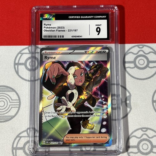 CGC 9 Ryme Full Art 221/197 2023 Pokemon Obsidian Flames Card 8041 | eBay