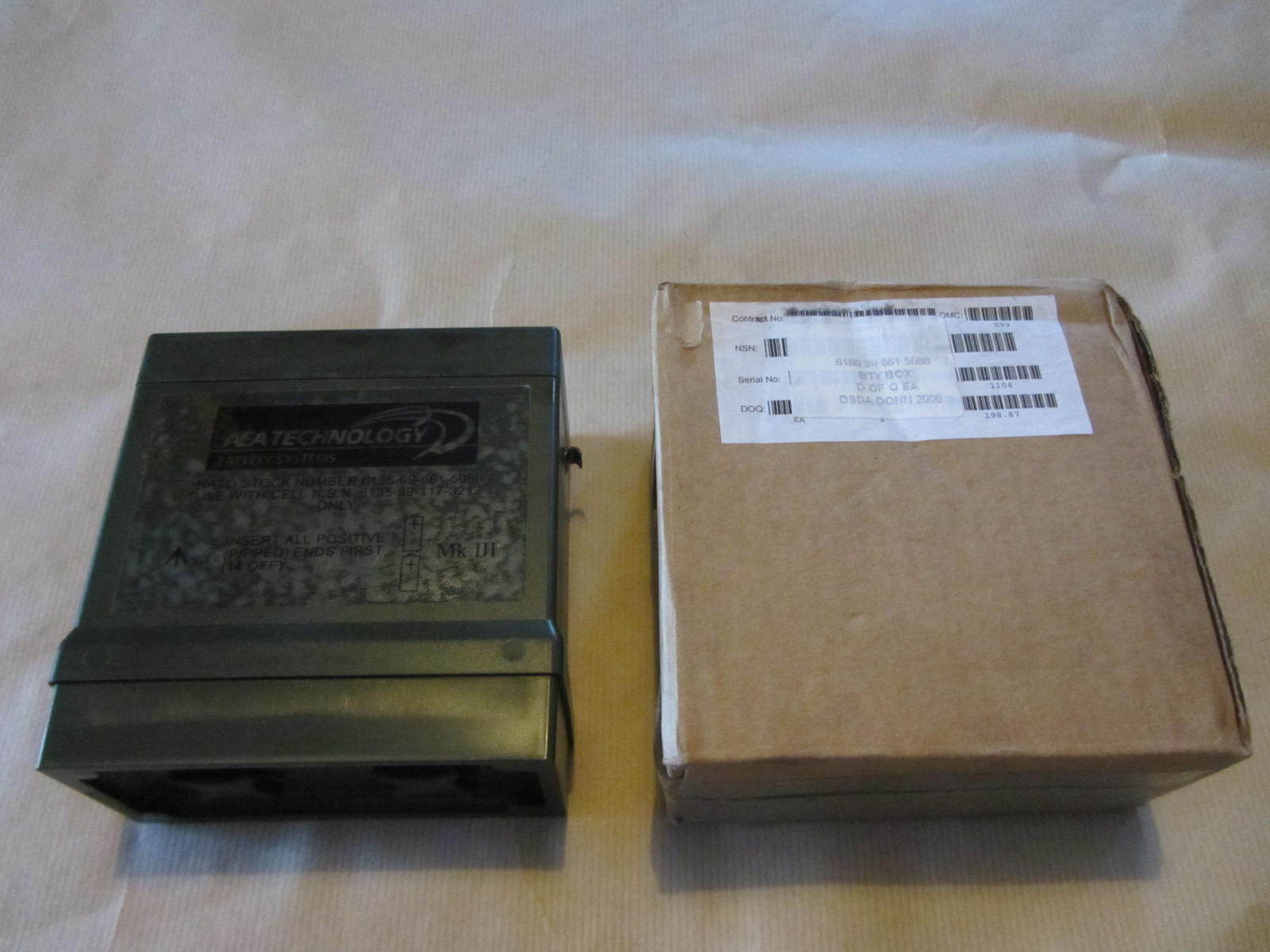 Clansman PRC350 battery cassette reissue condition, NSN 6160 99 661 ...