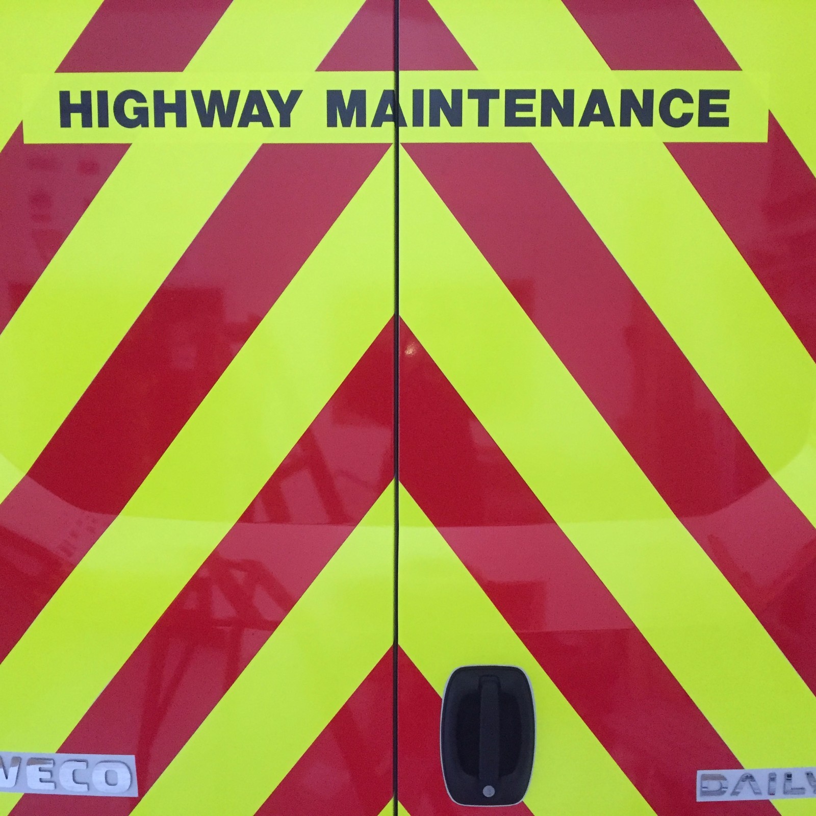 HIGHWAY MAINTENANCE Stickers Fluorescent | Grelly UK