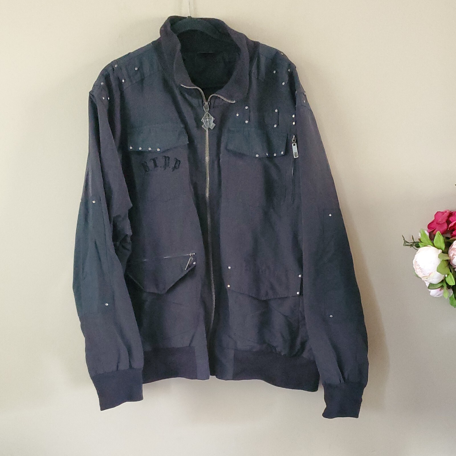 Blac Label Bomber Jacket In Black Embroidered Back Si… - Gem