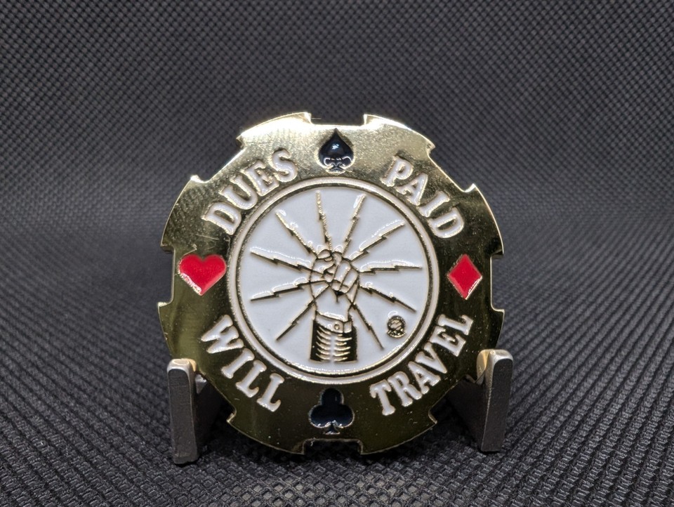 IBEW Local union Challenge Coin Locknut Always Playing The Winning Hand ...