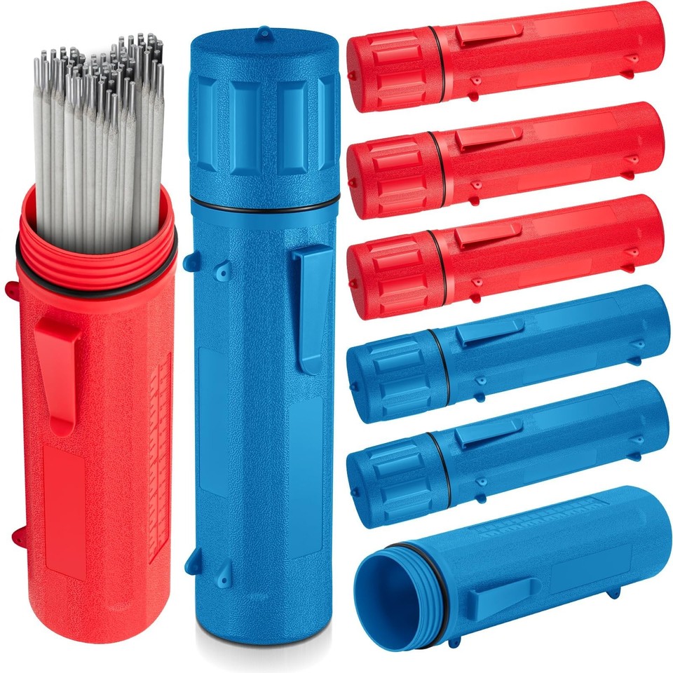 8 Pcs Welding Rod Holder Storage Tube - 14 Inch Waterproof Canister for ...
