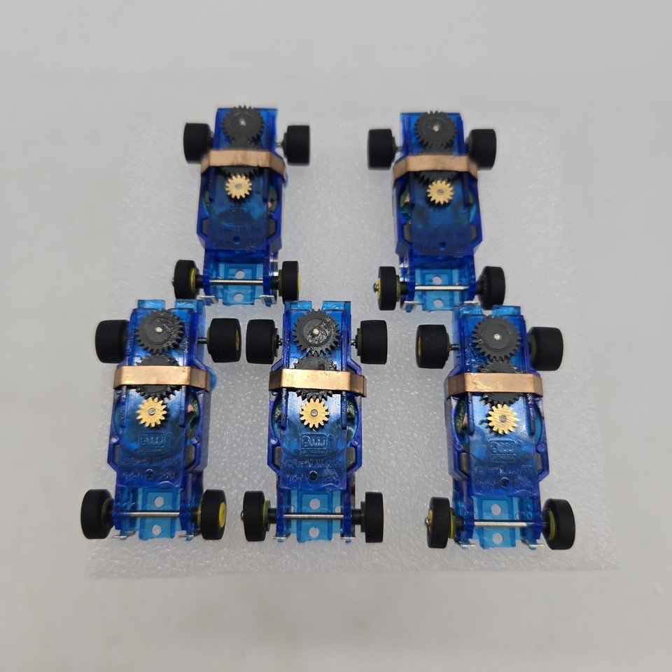 5-Pack New Auto World ThunderJet Ultra G Ho Slot Car Chassis Blue ...