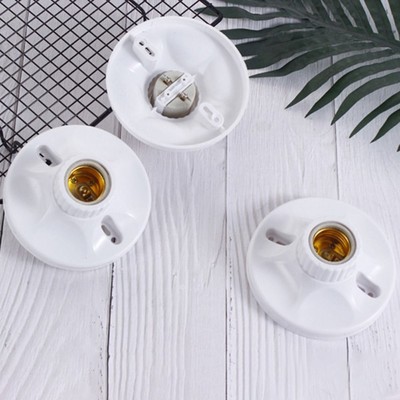 Lamp Lamps Adapter LED Light Bulb Holder Bulb Base Lamp Holder Round ...