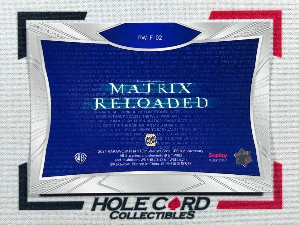 MATRIX 2024 Kakawow Phantom Warner Bros 100th Final Frames PW-F-02 | eBay