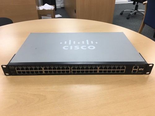 CISCO SLM248GT SF 200-48 48-Port 10/100 Smart Switch & brackets 45 DAY ...