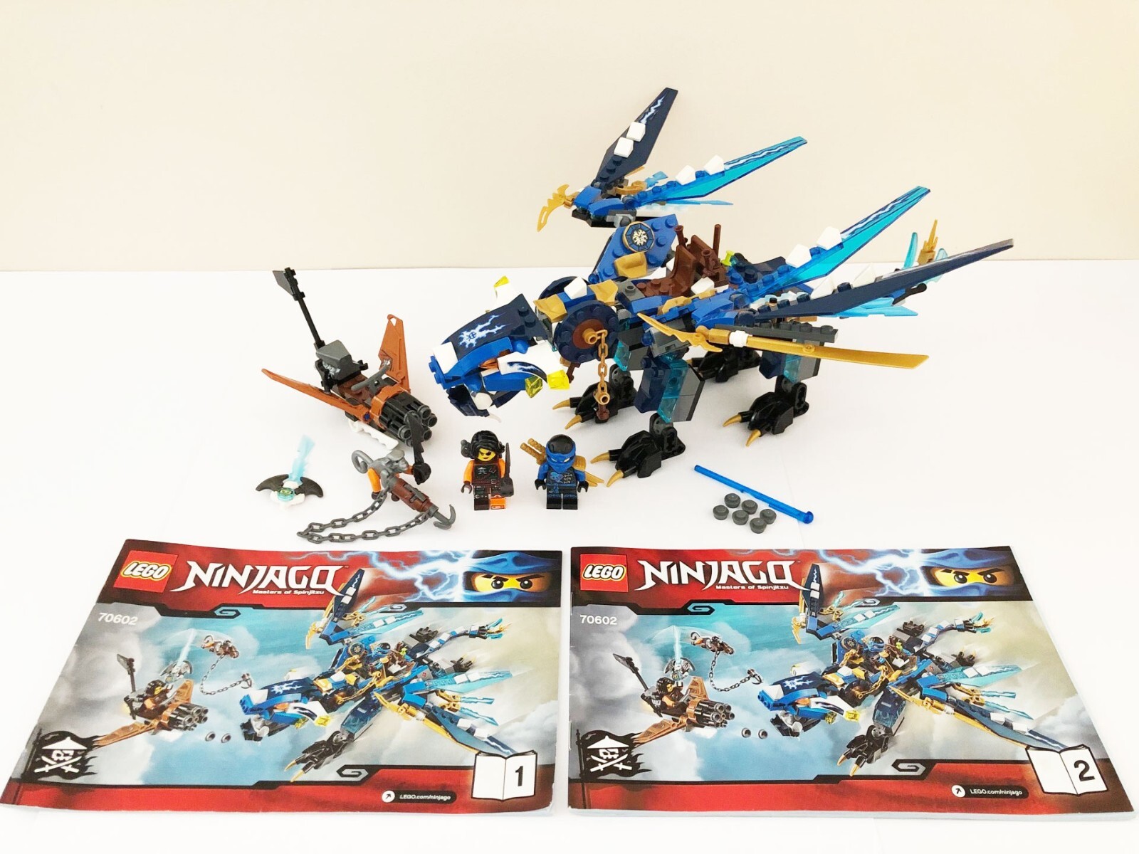 LEGO Ninjago: 70602 Jay's Elemental Dragon - Complete with Instructions ...