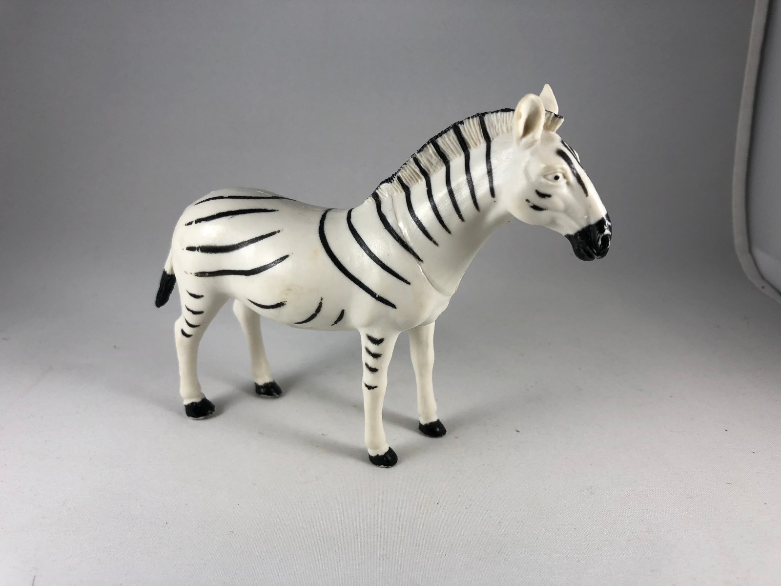 Retro Realistic ZEBRA Plastic Toy Figurine | eBay