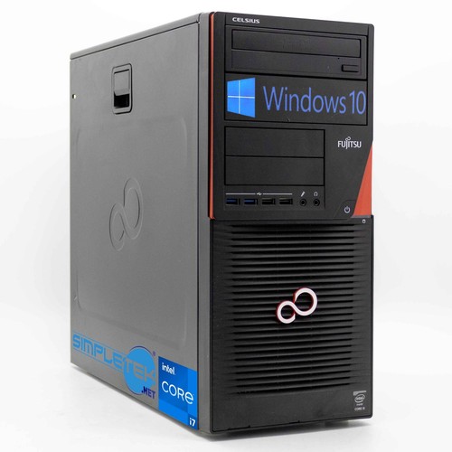 Fujitsu W530 i7 WIN10 32GB 2TB Gpu RX550 4GB Ordinateur Dvd-Rw RS232 ...