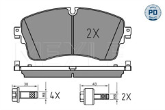 Meyle 0252248517/PD Brake Pad Set for sale online | eBay UK