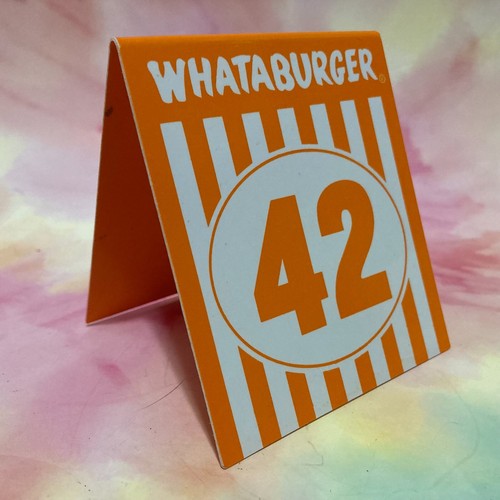 Whataburger Table Tent #'s You Pick The Number No Limit $5 Flat Rate ...