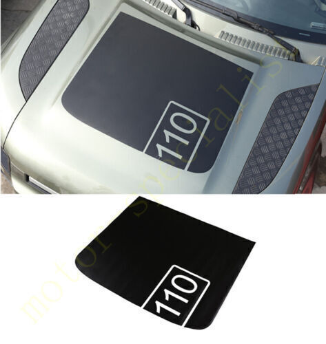 Black Front Engine Cover Hood Emblem Decal For Land Rover Defender 110 ...