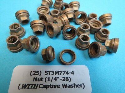 1/4”-28 Self-Aligning Self-Locking Nuts Aircraft Aerospace Lot of 25 ...