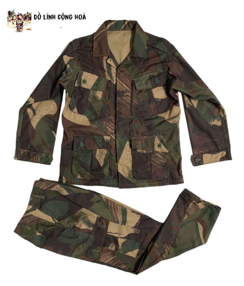 SOUTH VIETNAM BLOODCAKE CAMO ARVN AIRBORNE RANGER UNIFORM - CUSTOM ...