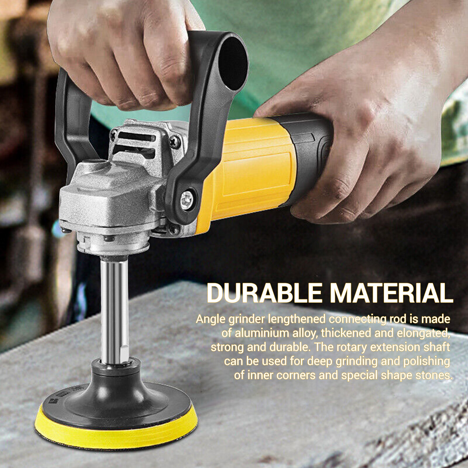 5/8"-11 Angle Grinder Extension Shaft Connecting Rod with Grinder ...
