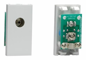 Varilight Z2G8ISOW DataGrid White Co-axial TV Socket (Isolated) (1 ...