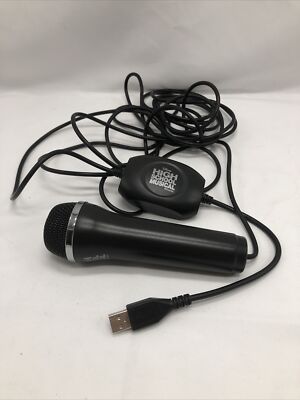 Logitech Disney High School Musical Wired Black Microphone PS2/ PS3/Wii ...
