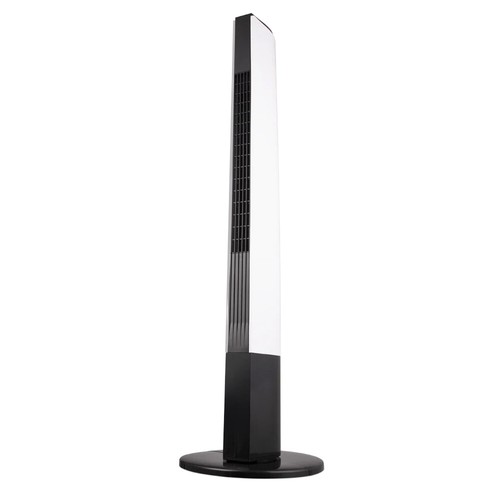 Goldair 110cm Large Oscillating 55W Tower Fan w/ Remote Control Black ...