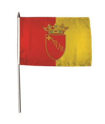 Stockflagge Fahne Flagge Rom mit Wappen 30 x 45 cm | eBay.de