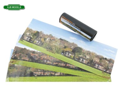 N Gauge Gaugemaster GM754 Village Small Photo Backscene (1372x152mm ...