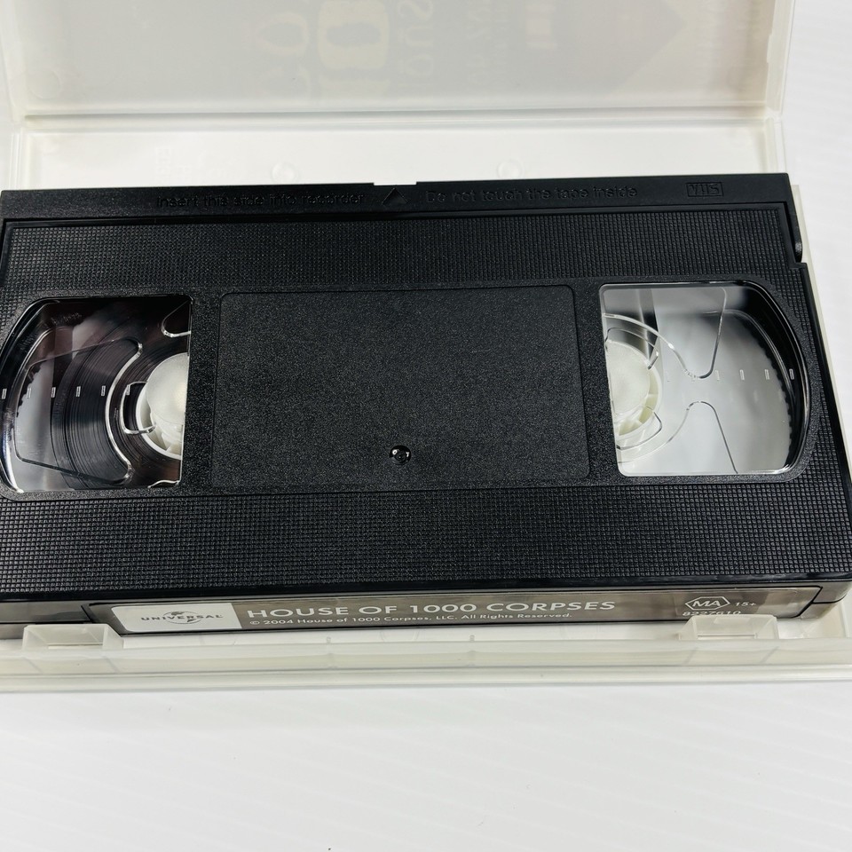 House Of 1000 Corpses VHS Tape PAL Rob Zombie Horror Tracked Postage ...