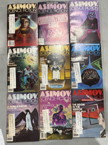 Isaac Asimov Science Fiction Magazine Lot Of 9 1981 1982 | eBay