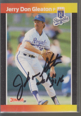 Autographed 1989 Donruss Jerry Don Gleaton - Royals | eBay