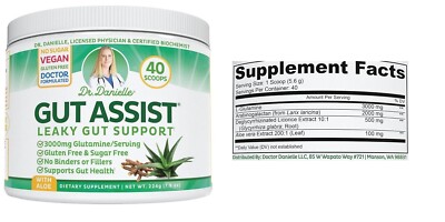 Doctor Danielle Gut Assist Leaky Gut Repair Supplement, Support IBS ...