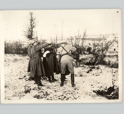 JAPANESE Troops Study Enemy Lines CARENCY France World War I 1918 Press ...