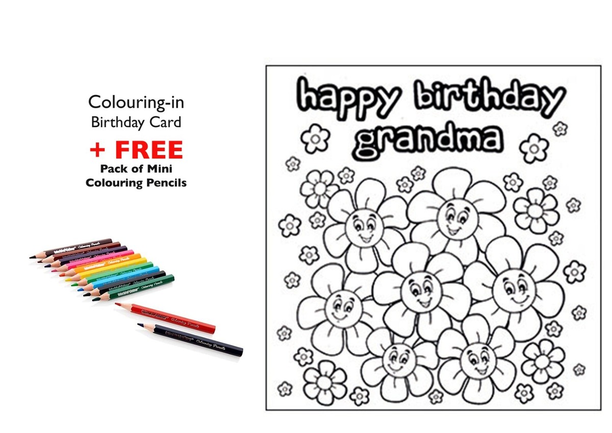 Grandma Birthday Coloring Pages 14 Happy Birthday Colouring Pages For