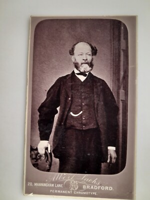 CDV: Man Beard: Albert Sachs: Bradford: Chromotype | eBay