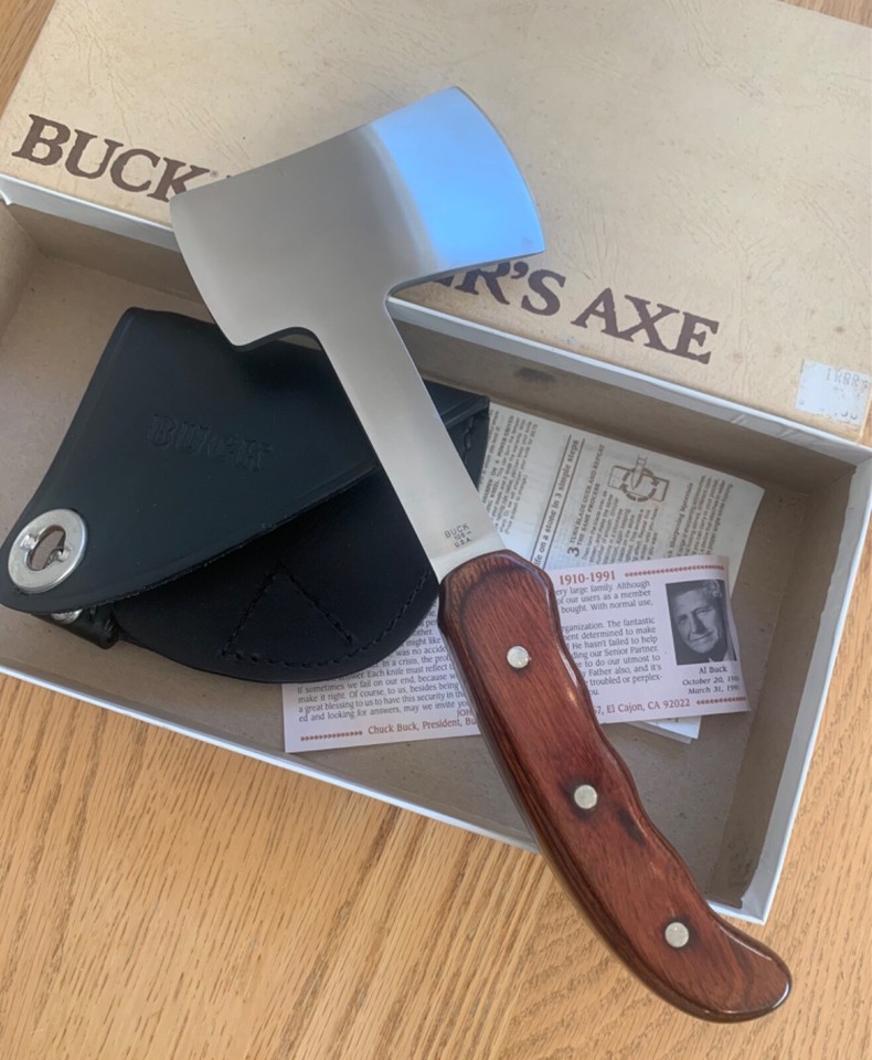 VINTAGE BUCK 106 HUNTER'S AXE NEVER USED IN BOX N7 | eBay
