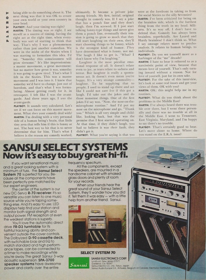 1979 Sansui Home Stereos - Select System 70 - "Buy Great Hi-Fi" - Print ...