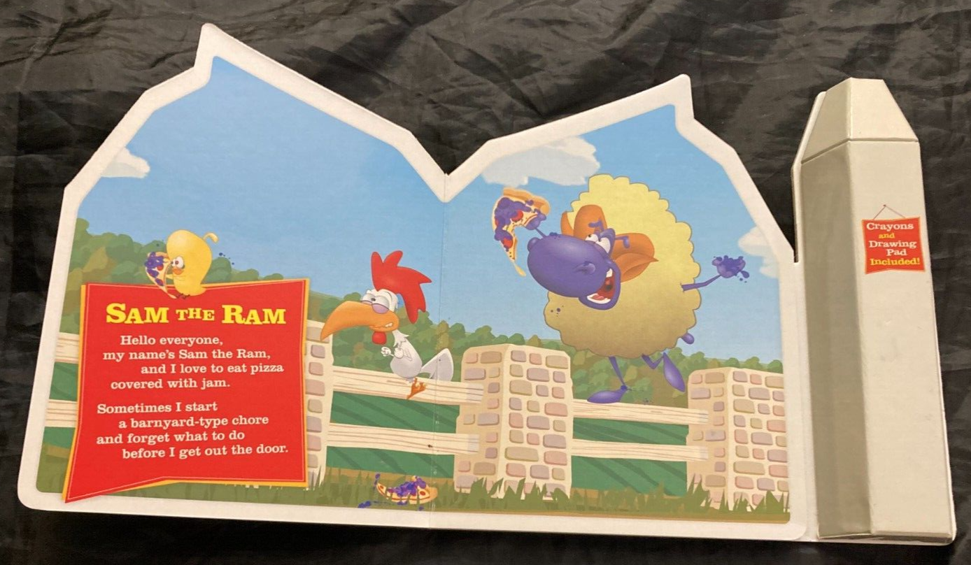 On the Farm with Farmer Bob Book with Crayons and Drawing Pad NWT ...