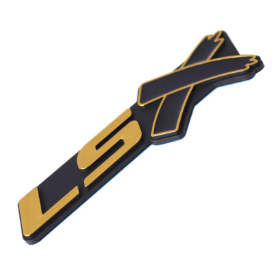1x Car Fender Rear Trunk Lid Tailgate Gold LSX Letter Emblem 3D Badge ...