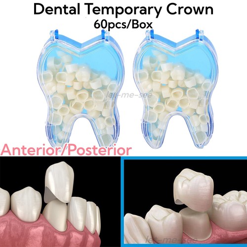 Dental Resin Temporary Crown Anterior Front & Back Tooth Molar Teeth ...