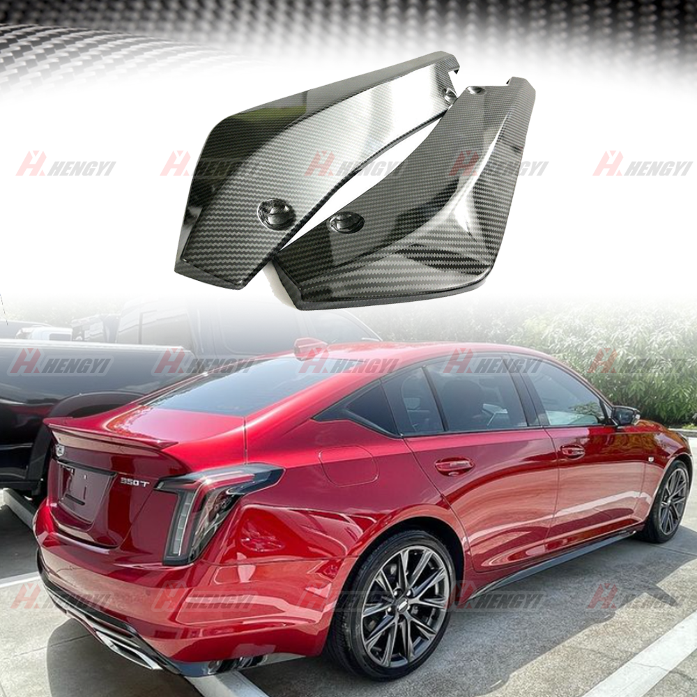 For Cadillac CT5 CT6 XT5 XT6 ATS CTS Carbon Style Rear Bumper Splitter ...